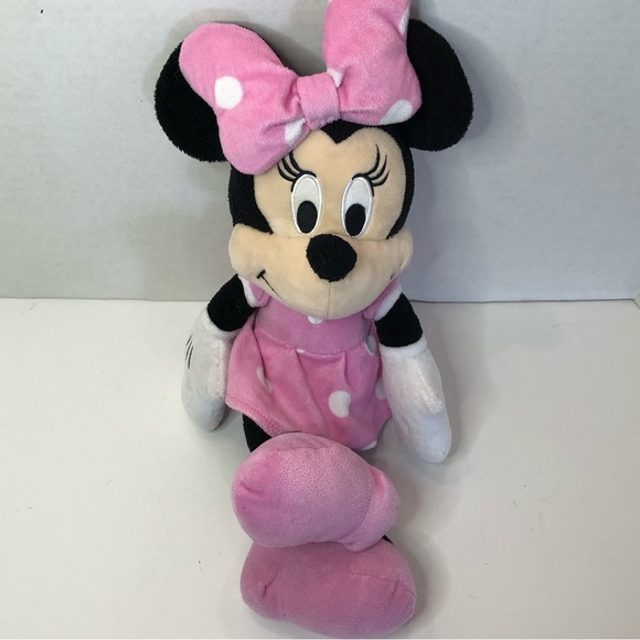 Disney | Toys | Disney Minnie Mouse Pink Dress Plush Stuffed Animal ...